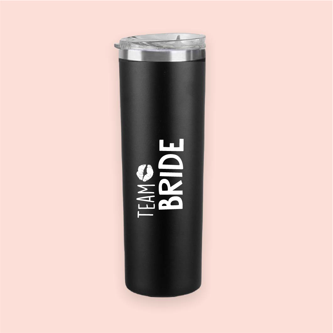 Termo skinny acero "Team Bride" – I Do-Bachelorette Party Kits